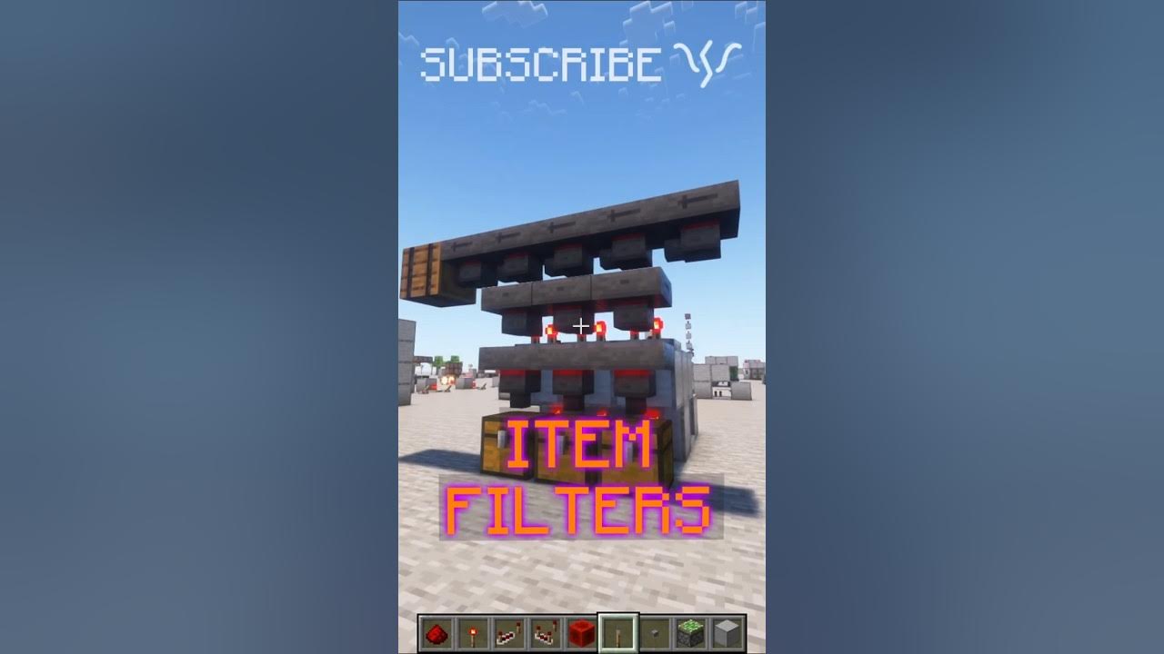 Why are there 45 items in an ITEM FILTER!? | Redstone with PsiVolt #minecraft #redstone - YouTube