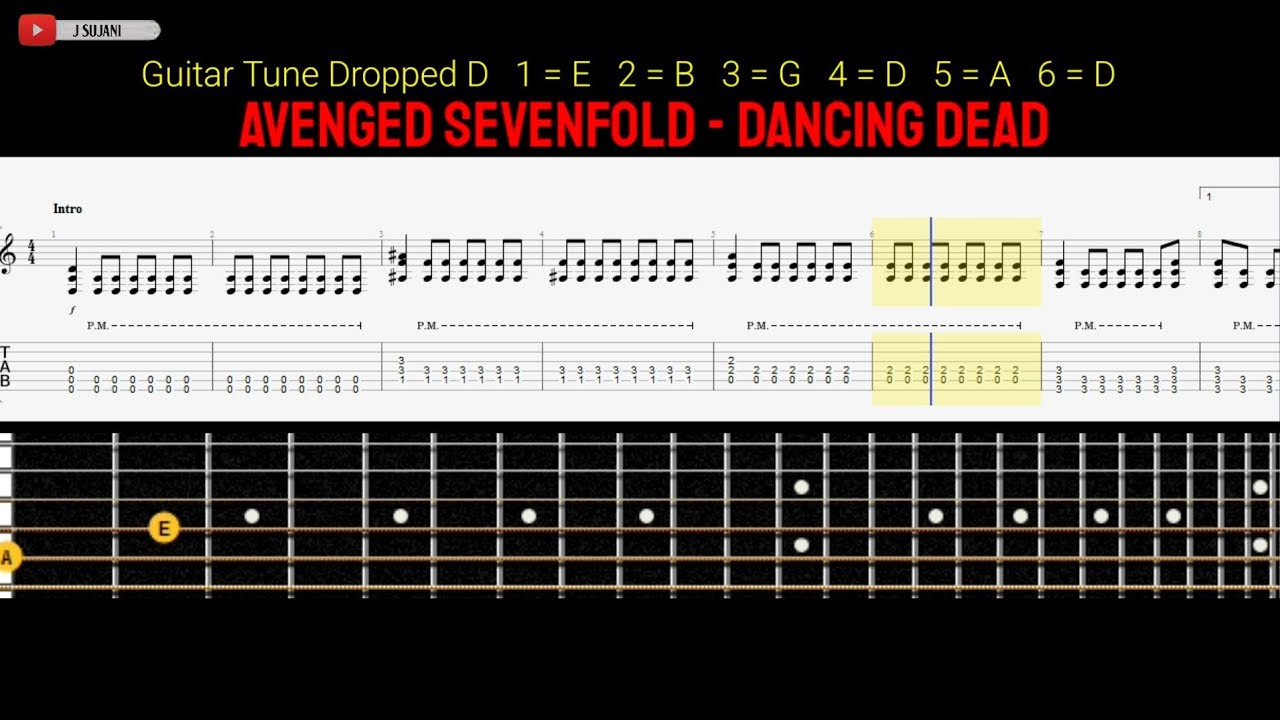 Avenged Sevenfold - Dancing Dead [Guitar Tabs] - YouTube