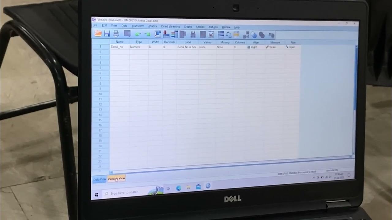 Enter variables by using SPSS software - YouTube