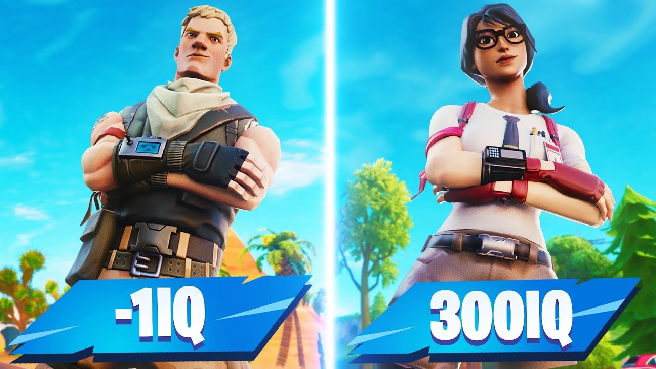 -1 IQ vs 300 IQ in Fortnite... - YouTube