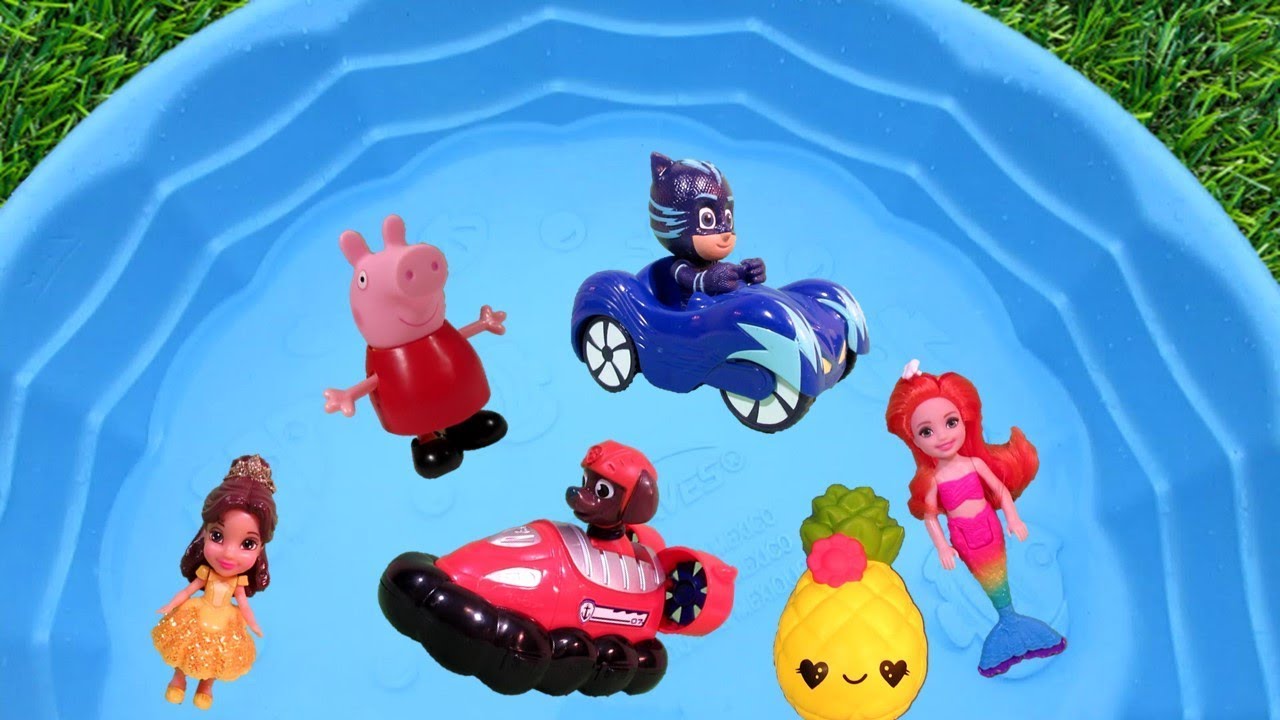 Learn Characters Vehicles with PJ Masks Elsa Peppa Pig Paw Patrol - YouTube