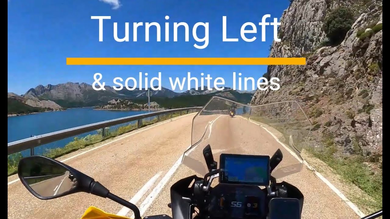 Motorcycle tour, Turning left in Spain - YouTube