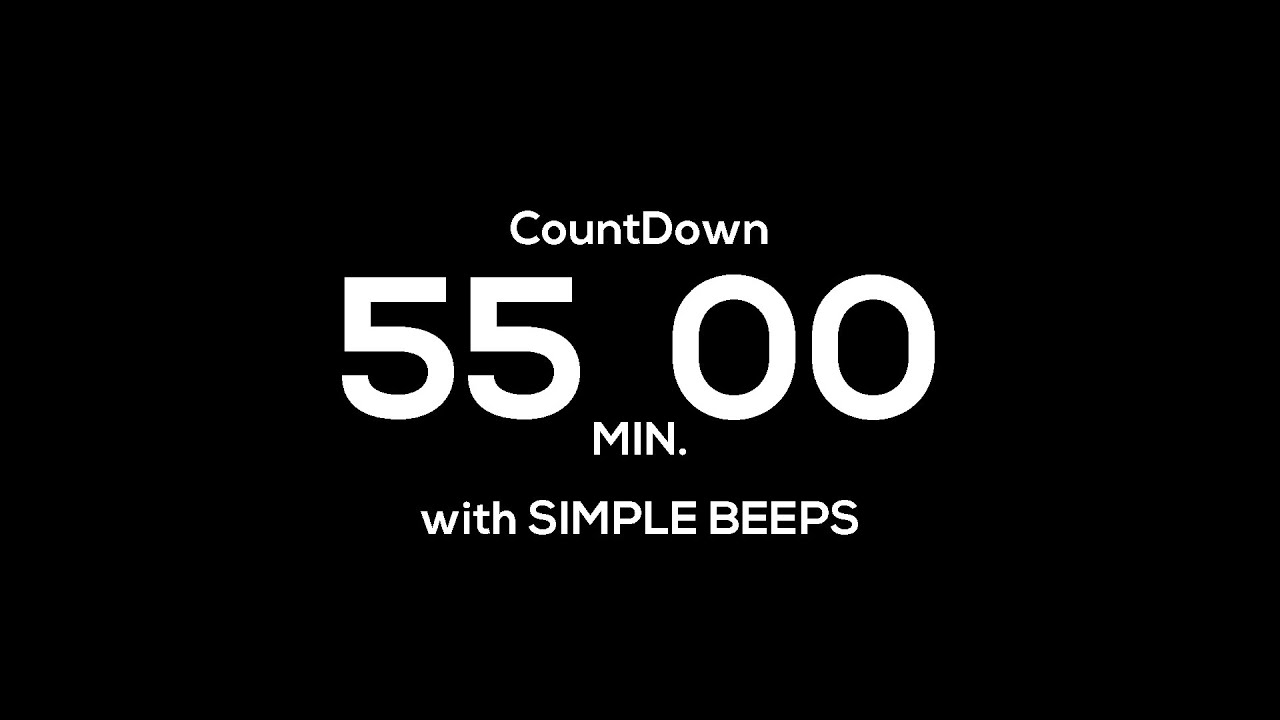 55 Minute Countdown Timer Challenge - Can You Beat The Clock? - YouTube