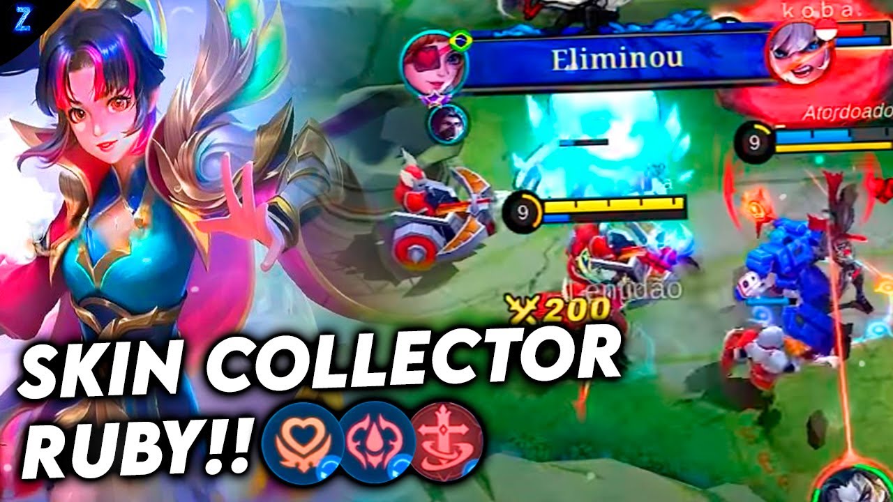 PEGANDO A SKIN COLLECTOR DA RUBY - GAMEPLAY RUBY | Mobile Legends - YouTube