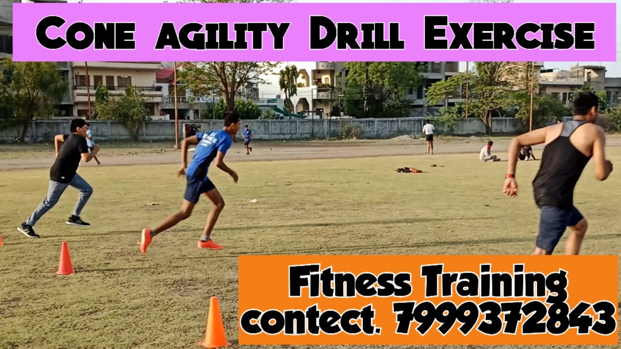 Cone agility Drill Exercise. Fitness Training All games Fitness ...