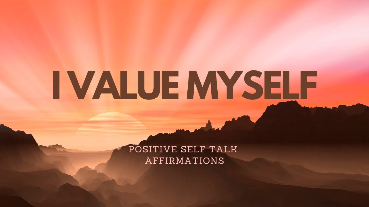 POSITIVE SELF TALK AFFIRMATIONS (WITH RAIN BACKGROUND) - YouTube