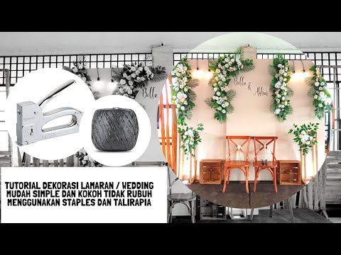 CARA MERANGKAI BUNGA DEKOR LAMARAN DENGAN TRIPLEK!! MURAH DAN MUDAH ...