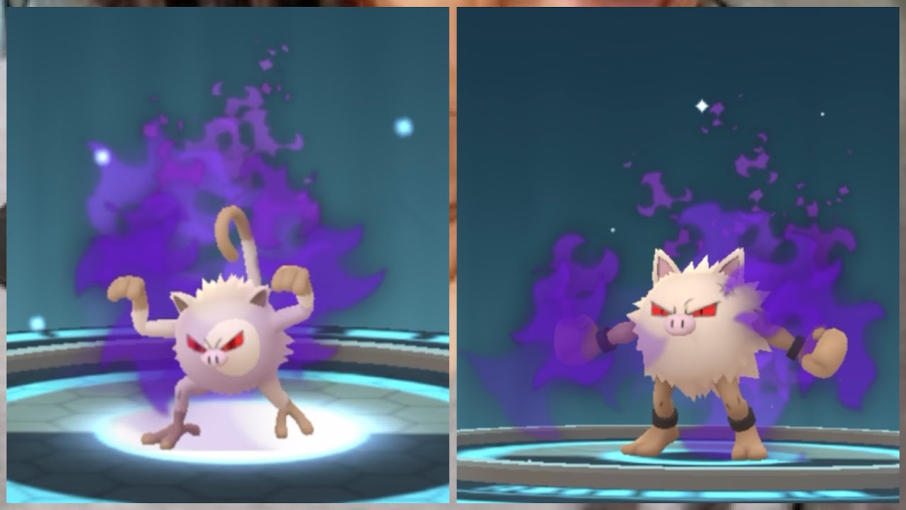 Pokemon GO - Shadow Mankey evolve Shadow Primeape (iPhone 15 Pro Max ...