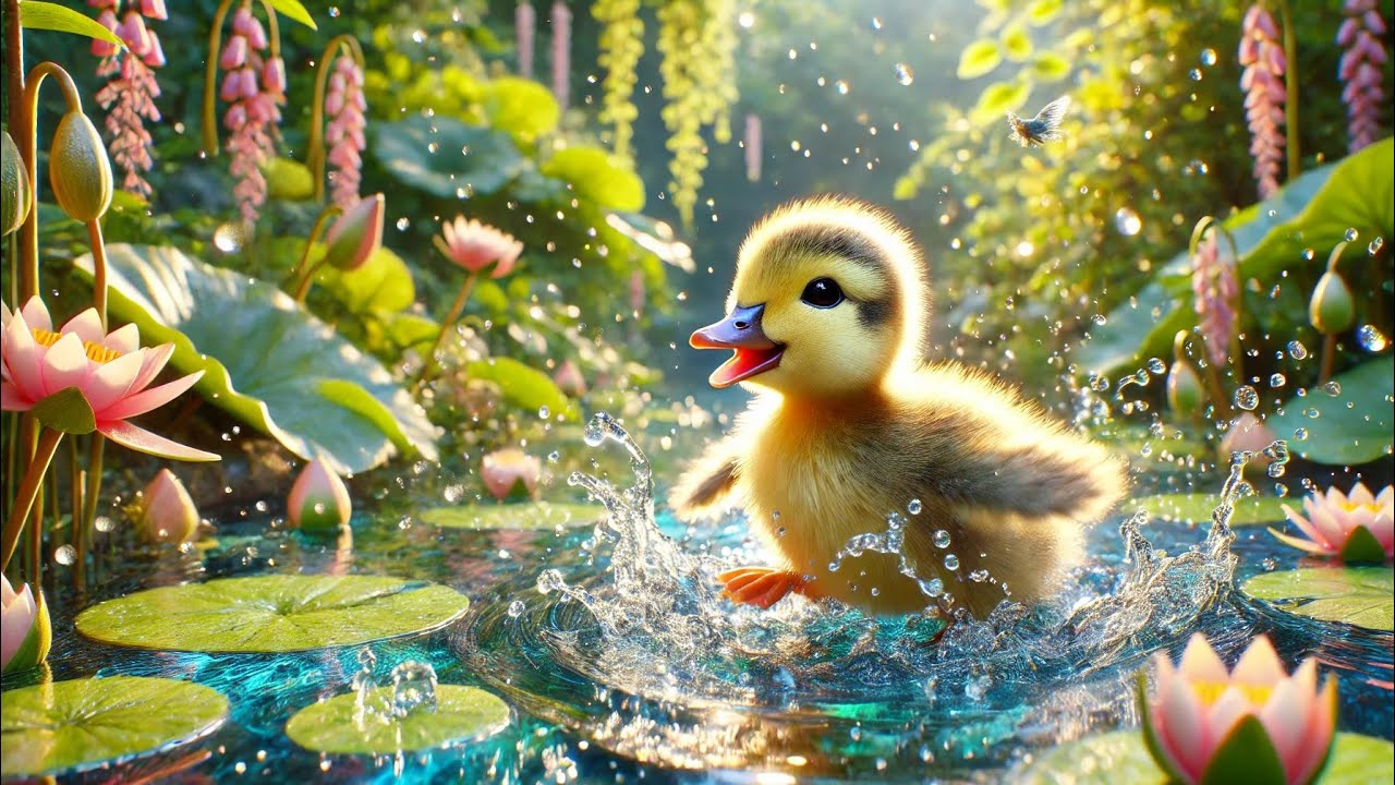 Ducklings dancing song - YouTube