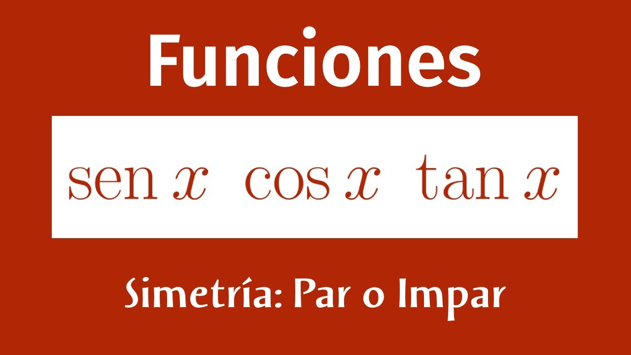 Propiedad de simetría de las funciones trigonométricas - YouTube
