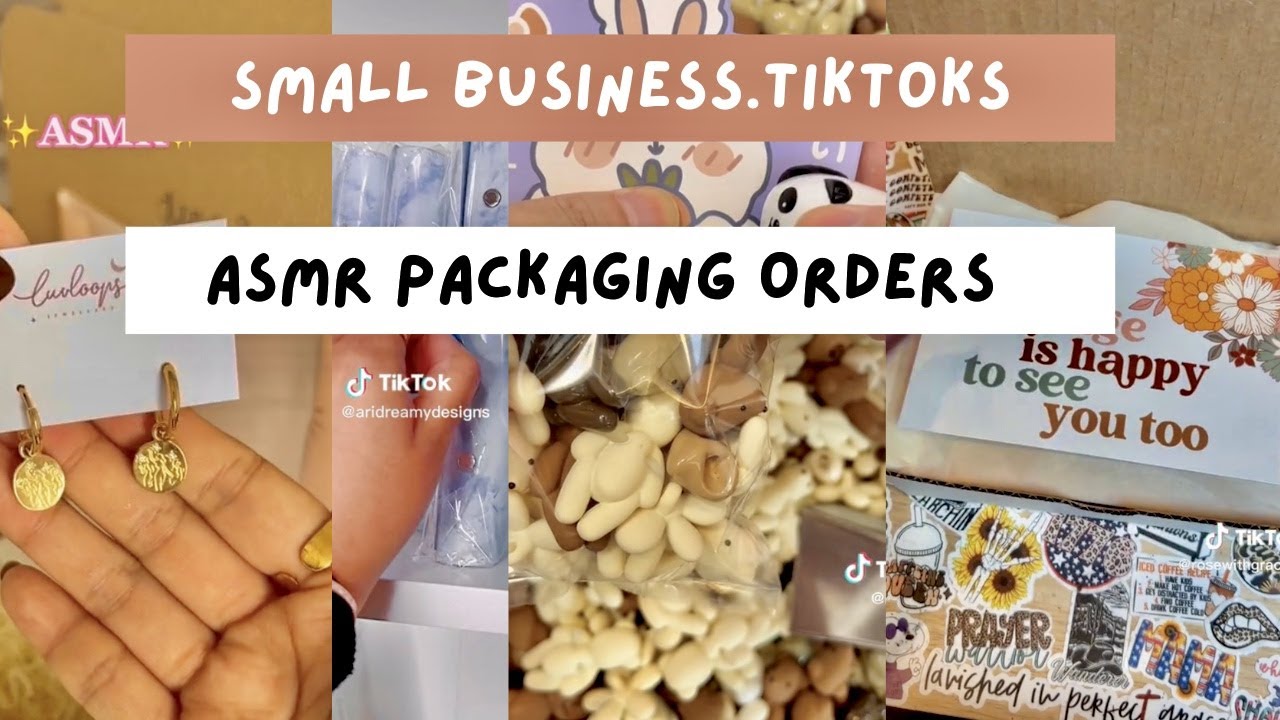 Asmr Packaging Orders!🤍Part:24 | Smallbusiness.tiktoks #smallbusiness # ...