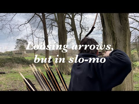 Loosing arrows in slo-mo (feat. Mason & Richard) | Manchu archery | Slo ...