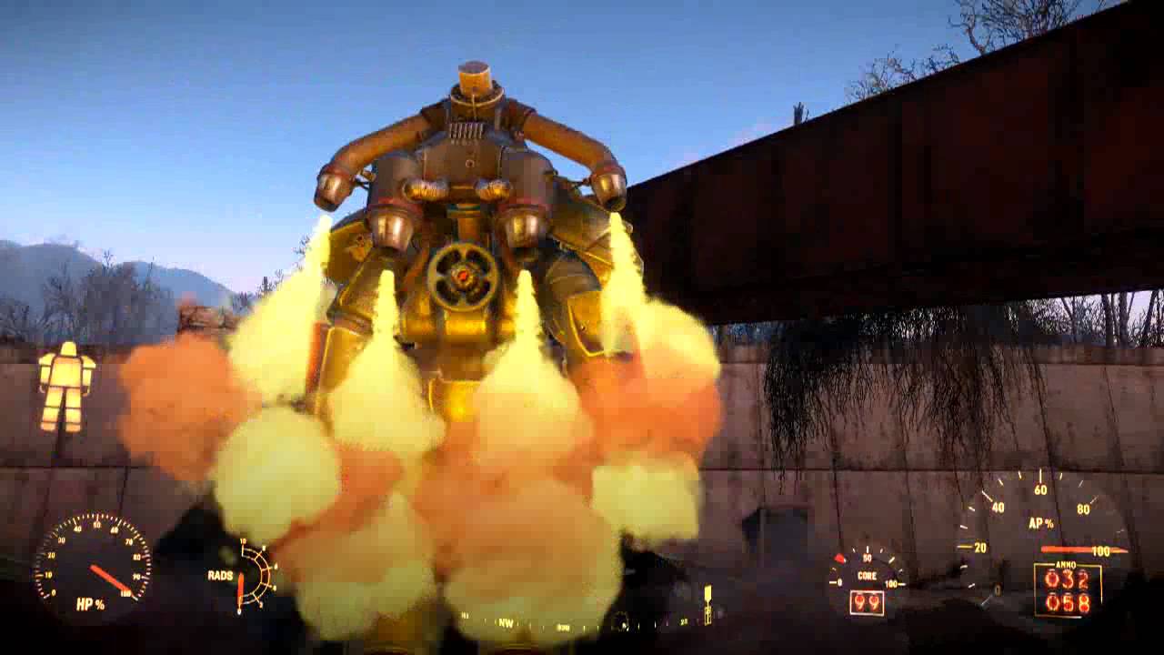 Fallout 4 army jetpack - YouTube