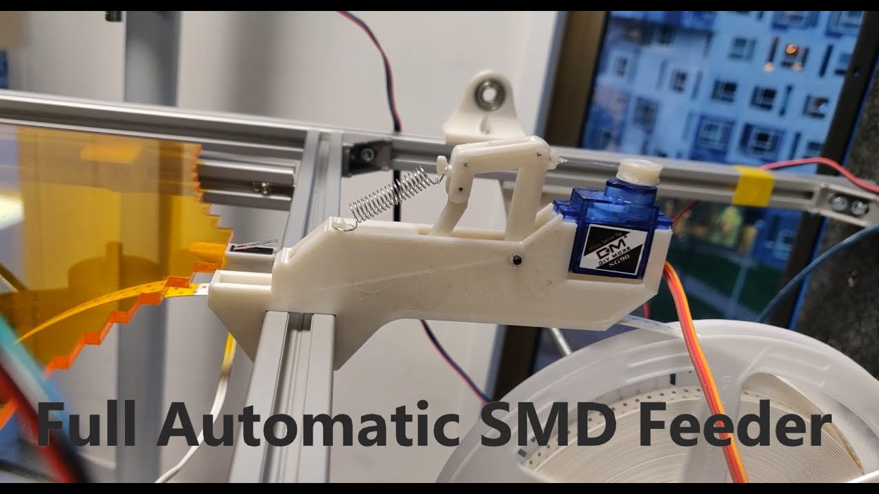 Fully Automatic SMD Feeder (PL-placer) - YouTube