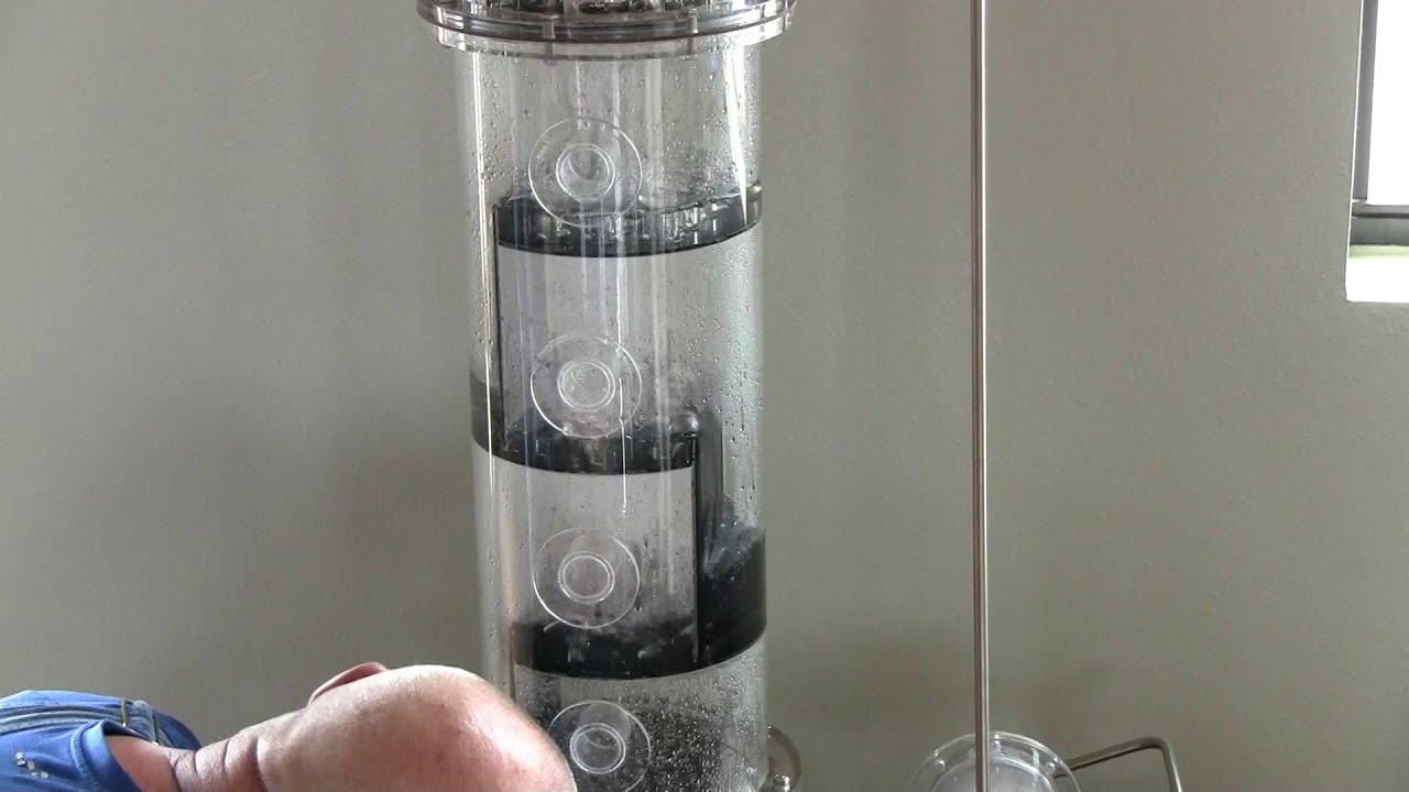 Acrylic Distillation Training Tower w/Reboiler & Roto-Meters/DTT-5 Demo ...