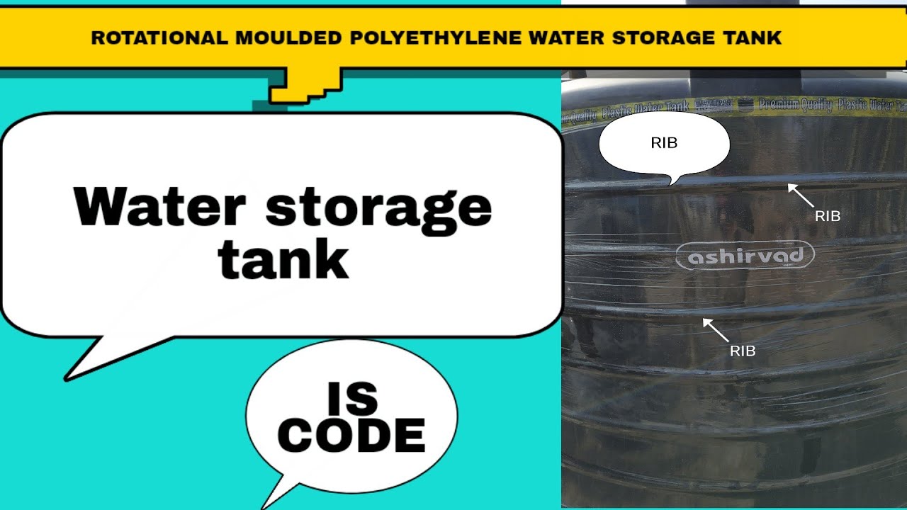 Rotational moulded polyethylene water storage tank - YouTube