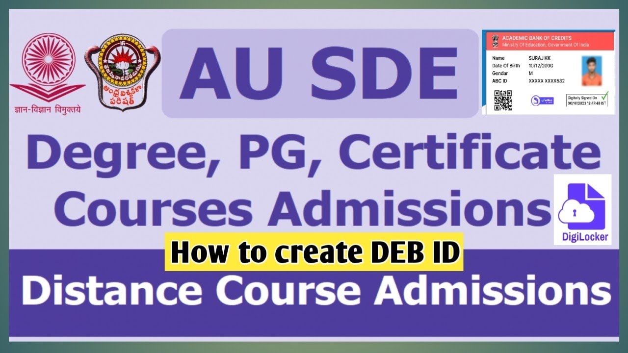 What is DEB ID | How to create DEB ID & ABC ID online for Admission ...