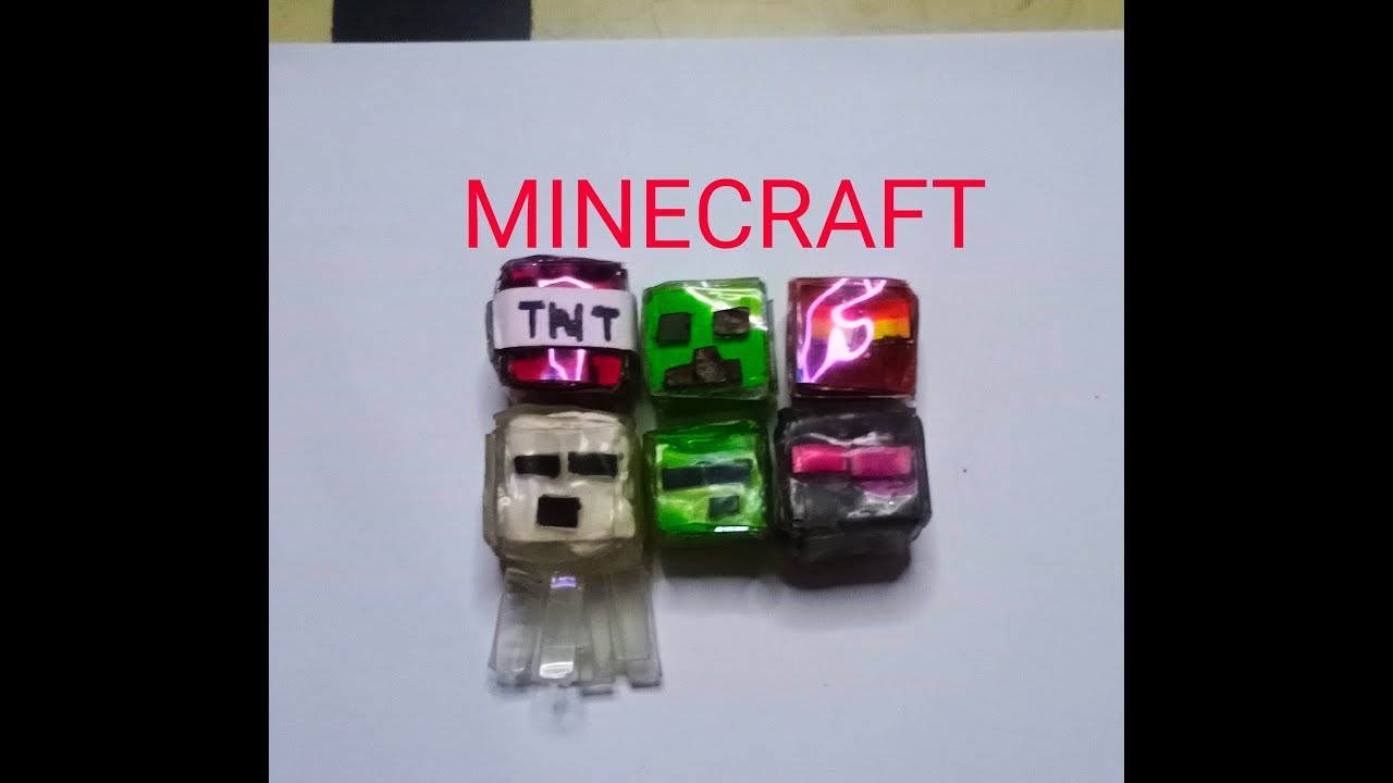 ️ DIY Minecraft squishy with nano tape series ️|How to make Minecraft ...