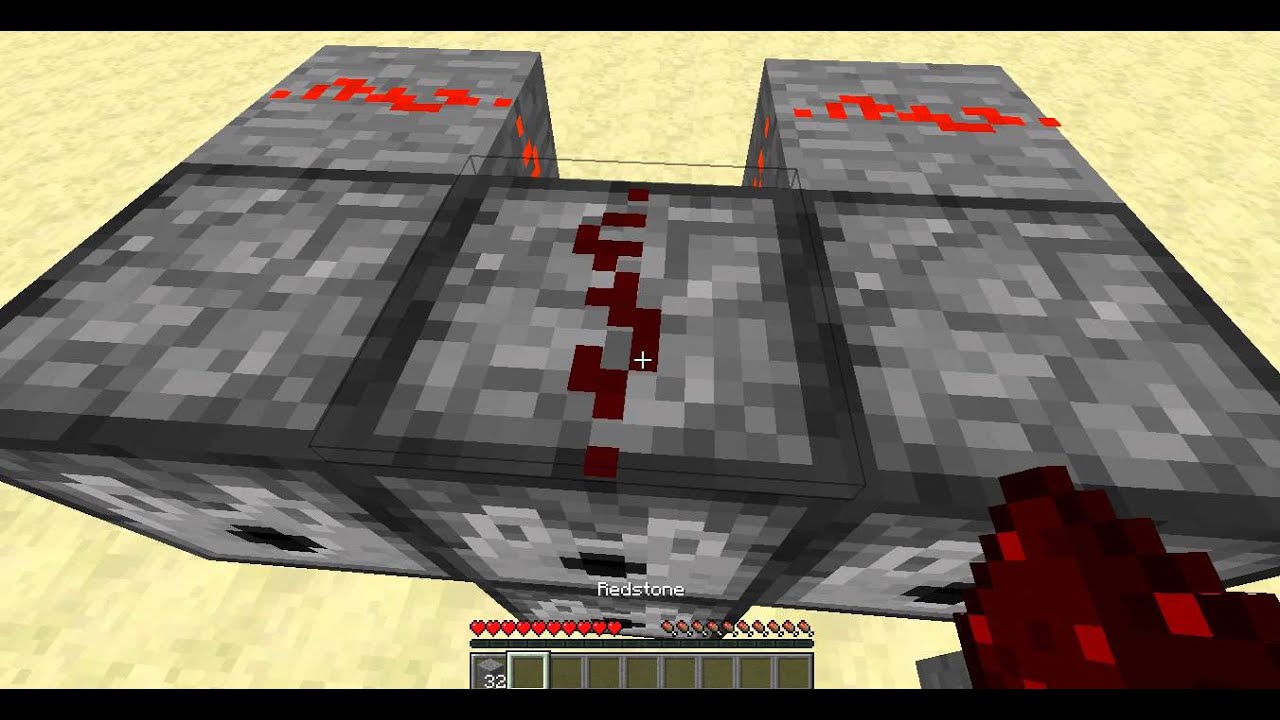 Redstone Machine Gun - YouTube