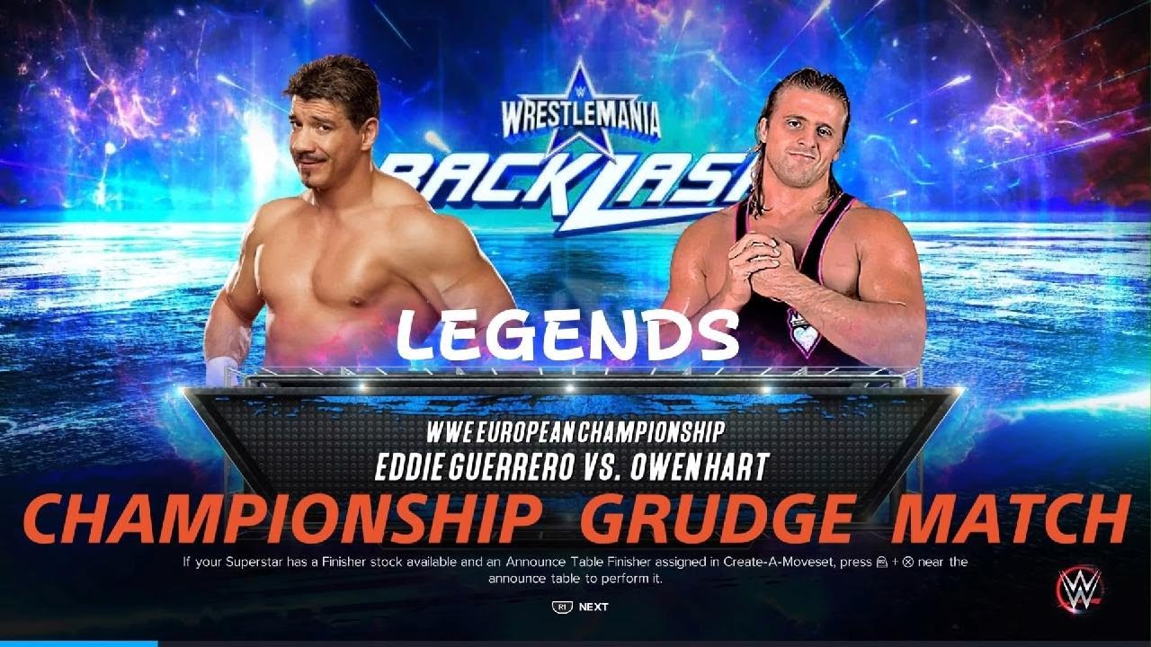 Eddie Guerrero 🆚 Owen Hart - WWE European Championship - YouTube