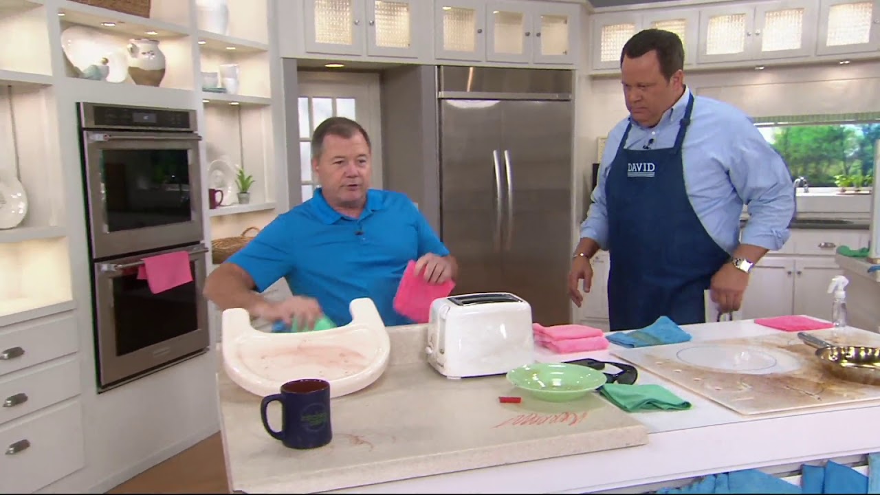 Don Aslett's 28-Piece Deluxe Microfiber Cloth Set on QVC - YouTube