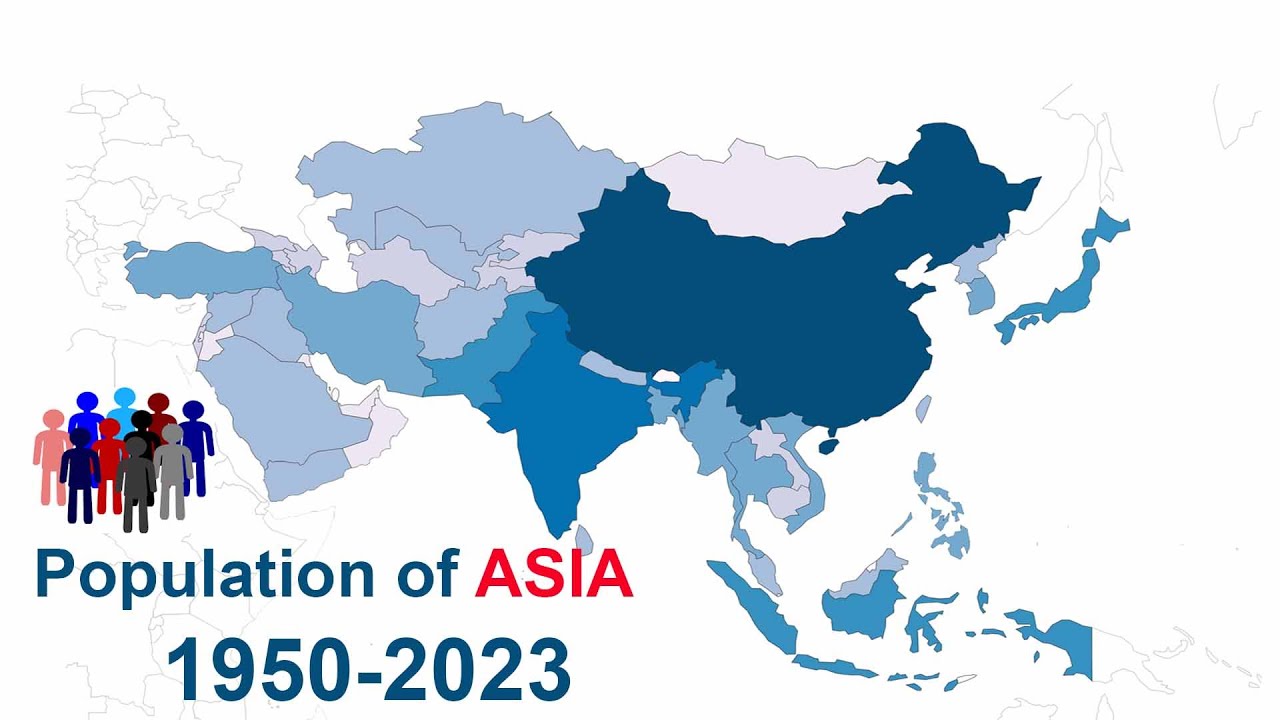 Asia Population by county - YouTube