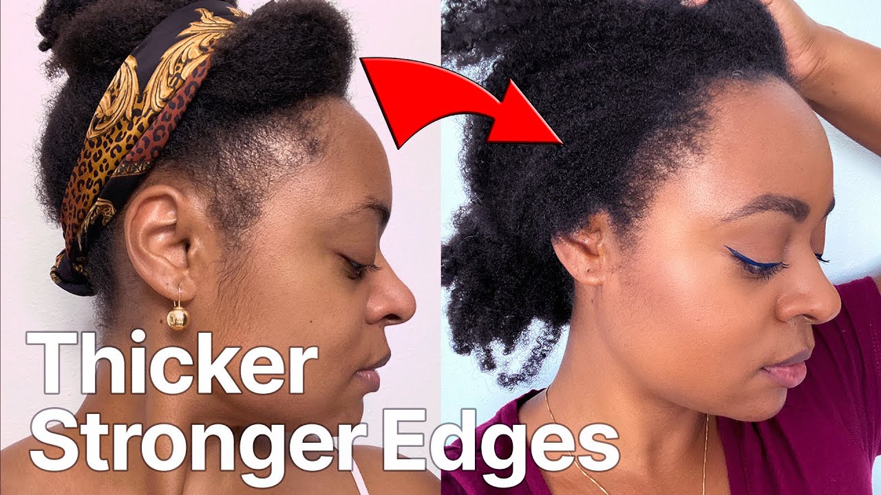 How I GREW MY THIN DAMAGED EDGES BACK Fast *7 Weeks Growth* - YouTube