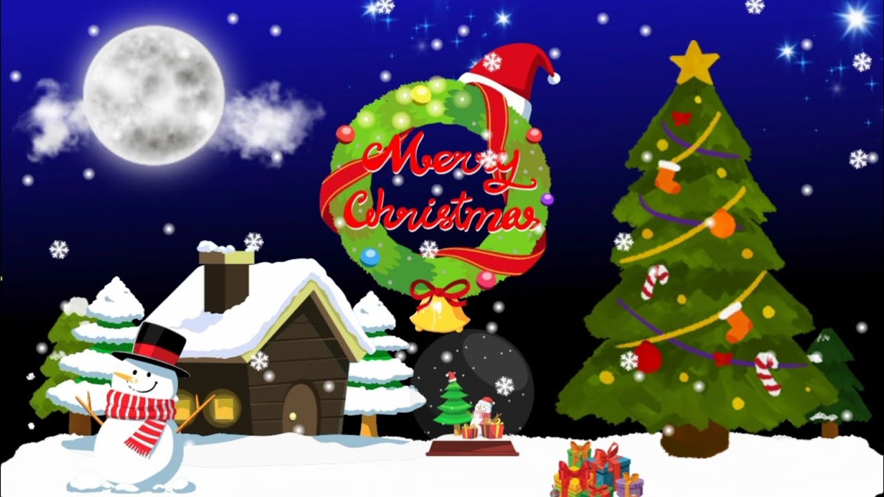 MERRY CHRISTMAS (Selamat Natal) 🎄 Animasi Kartun (Cartoon animation ...