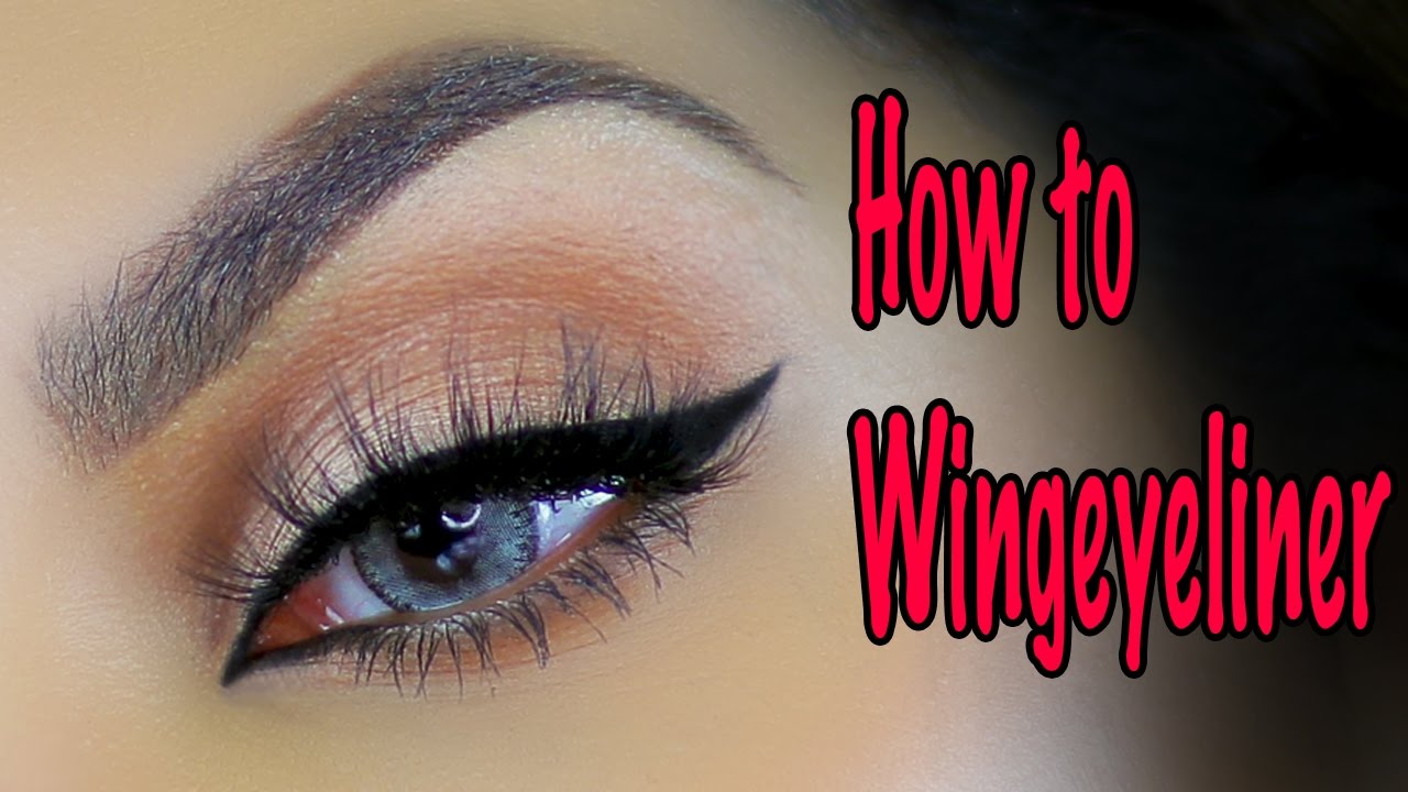 How to easy Wing Eyeliner - Winged Eyeliner Tips - YouTube