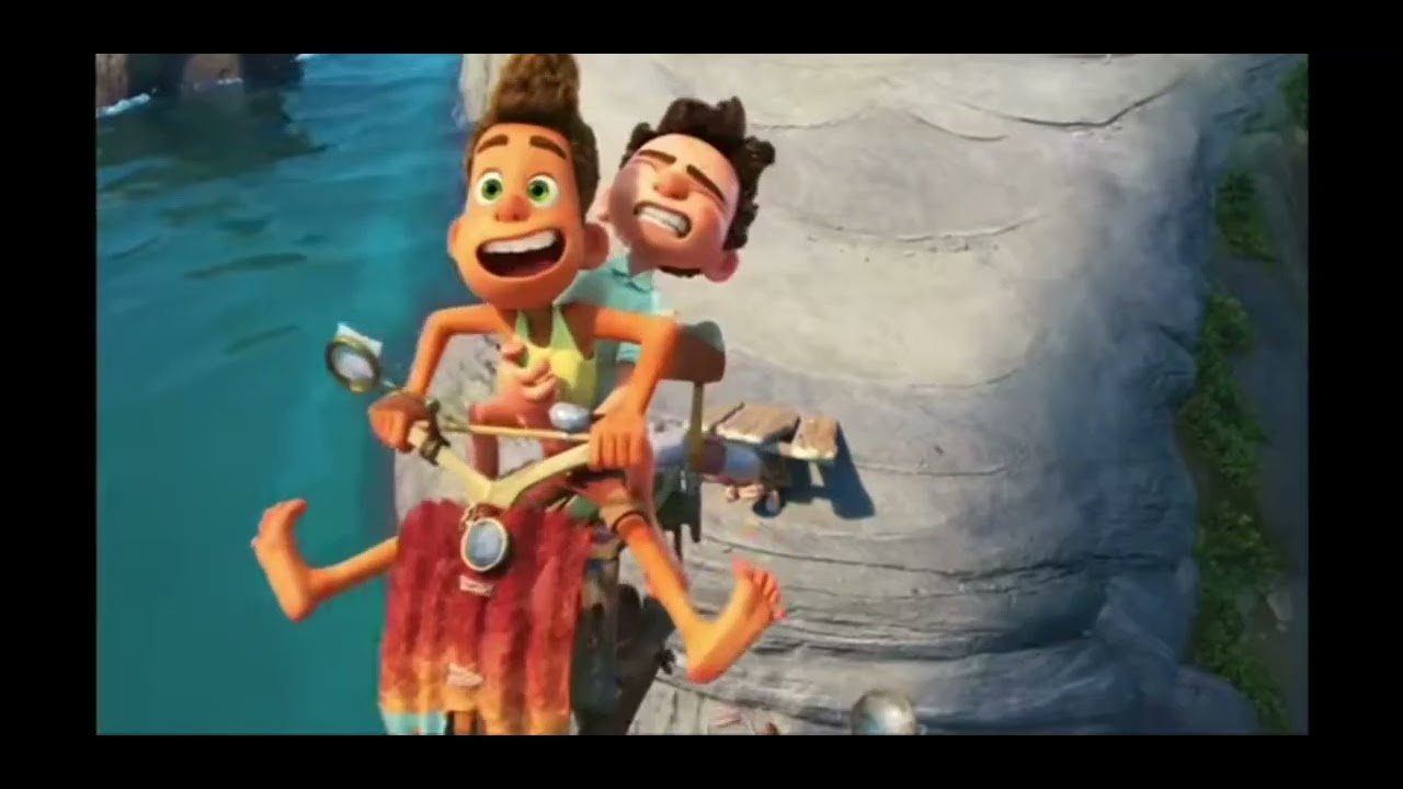 Luca and Alberto riding the Vespa - YouTube