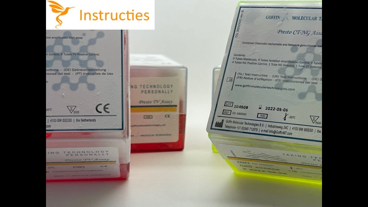 Instructie PRESTO CT/NG PCR Kit | Goffin Molecular Technologies - YouTube