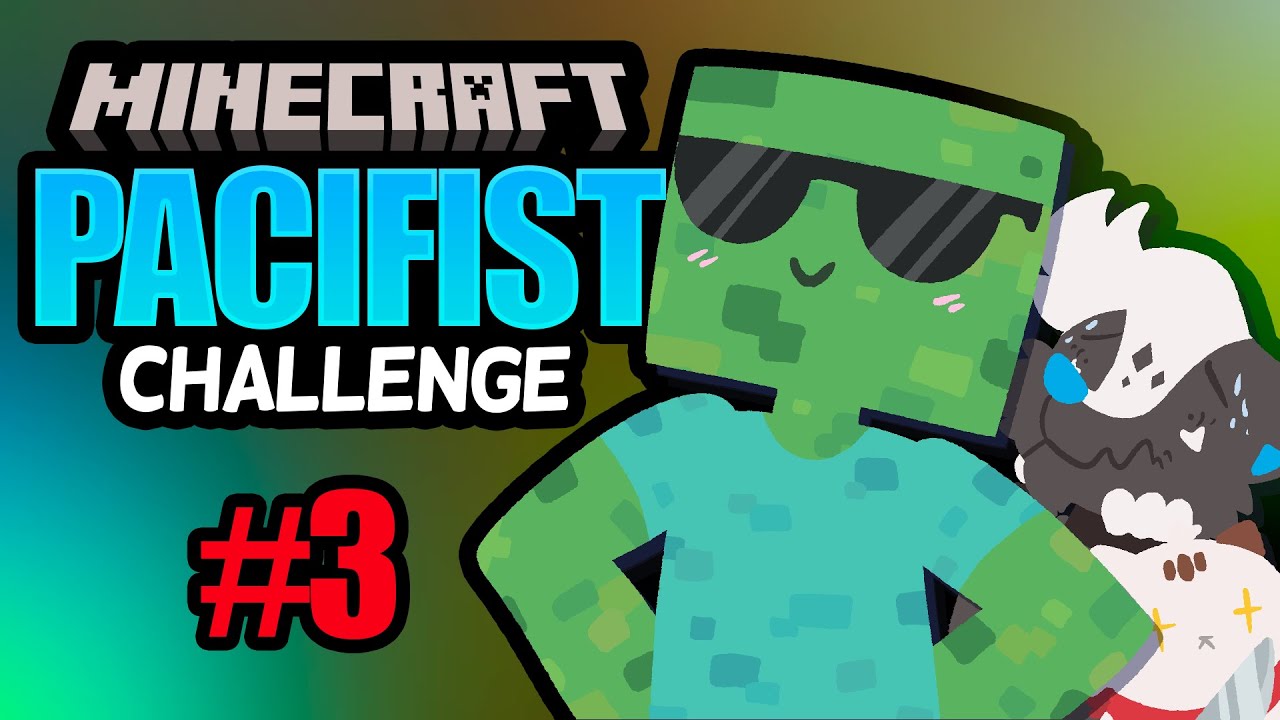 Getting as many achievements as possible 😳 - Minecraft Pacifist/Vegetarian Challenge #3 ...