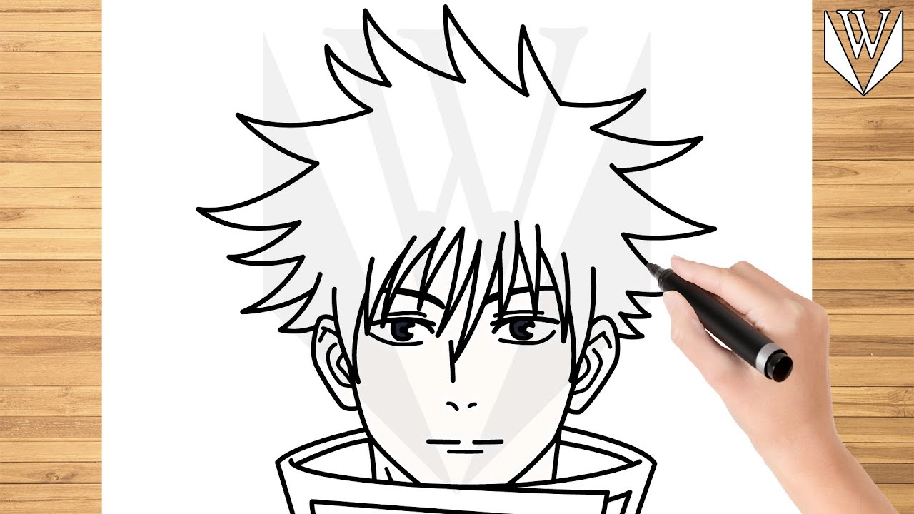 How to draw Fushiguro Megumi Jujutsu Kaisen Step by step Tutorial ...
