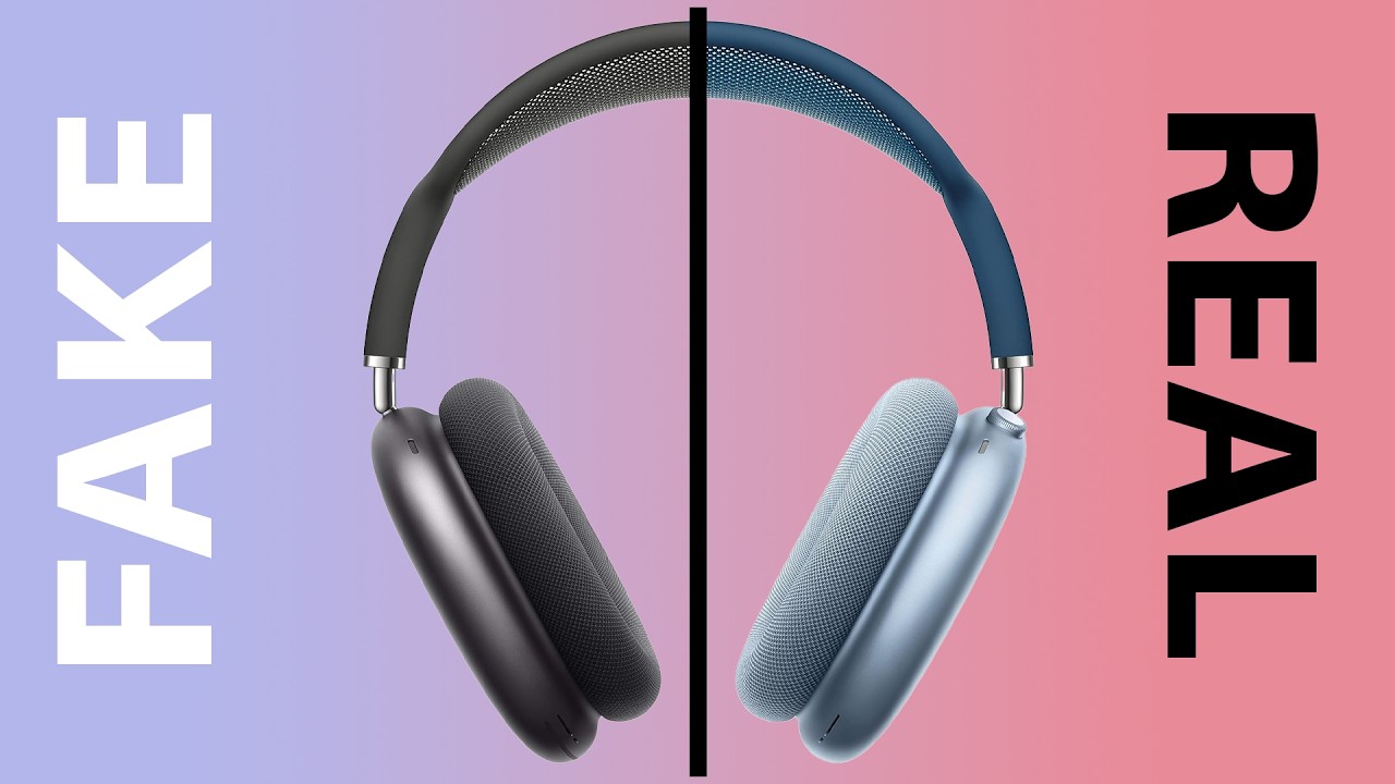 How to Spot Fake vs Real AirPods Max in 2025 | Complete Side-by-Side ...