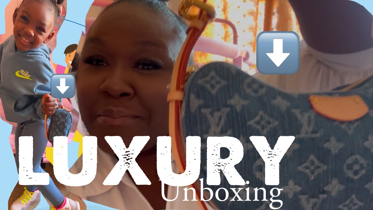 VLOG|👜LUXURY BAG UNBOXING ft. BABALA| LV CROISSANT MM DENIM + SPEND THE ...