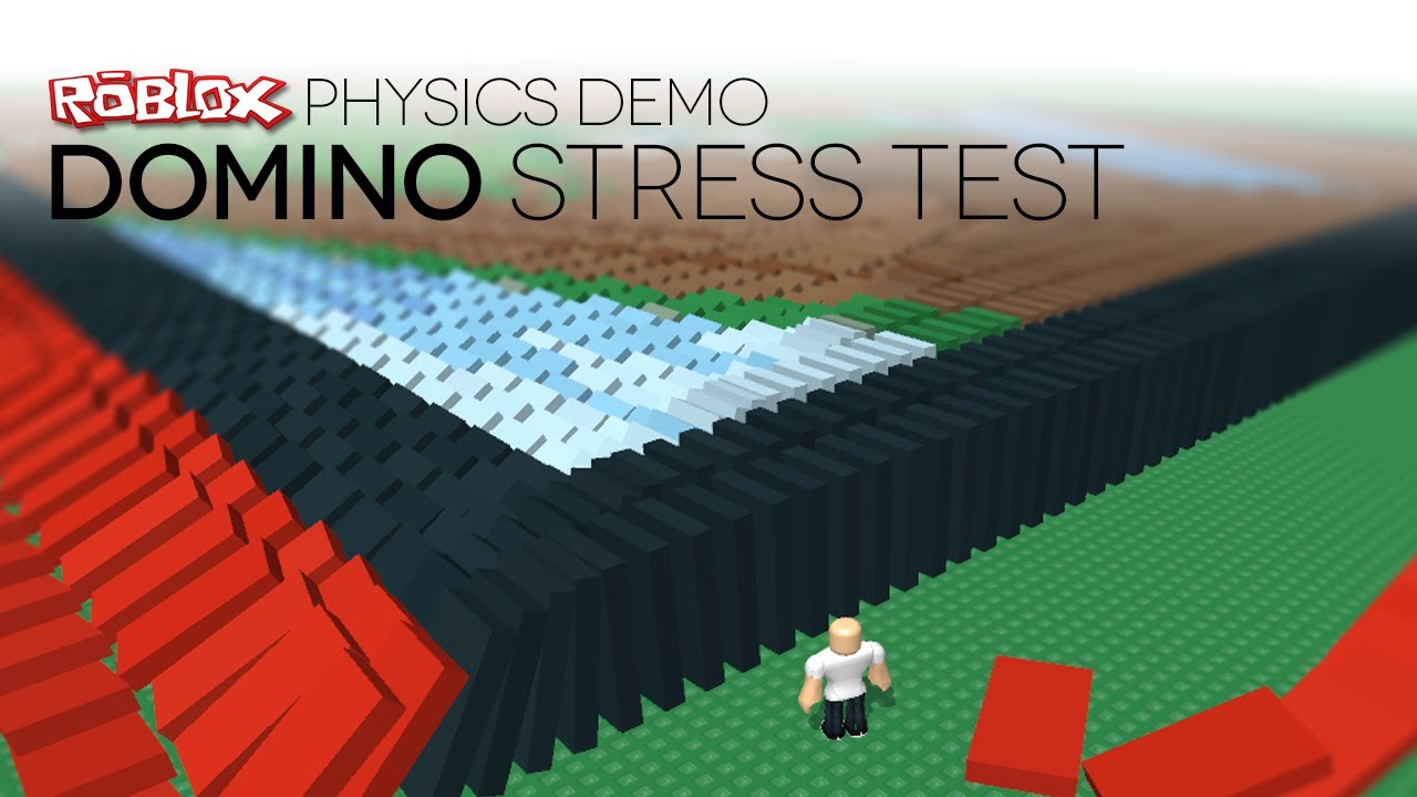 Physics Demo: Domino Stress Test (After Fixes) - YouTube