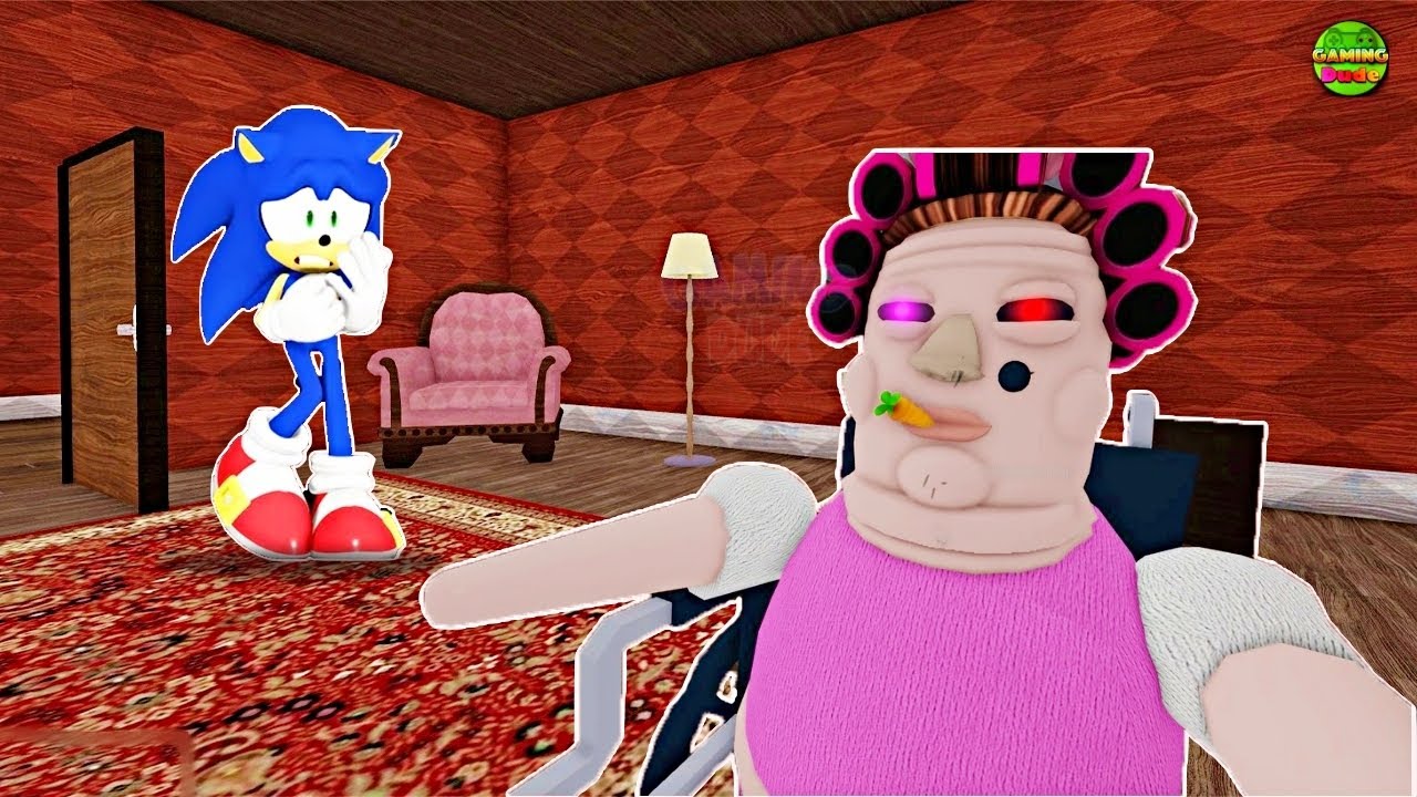 SONIC VS ESCAPE EVIL GRANDMA (SCARY OBBY) in Roblox HD - YouTube