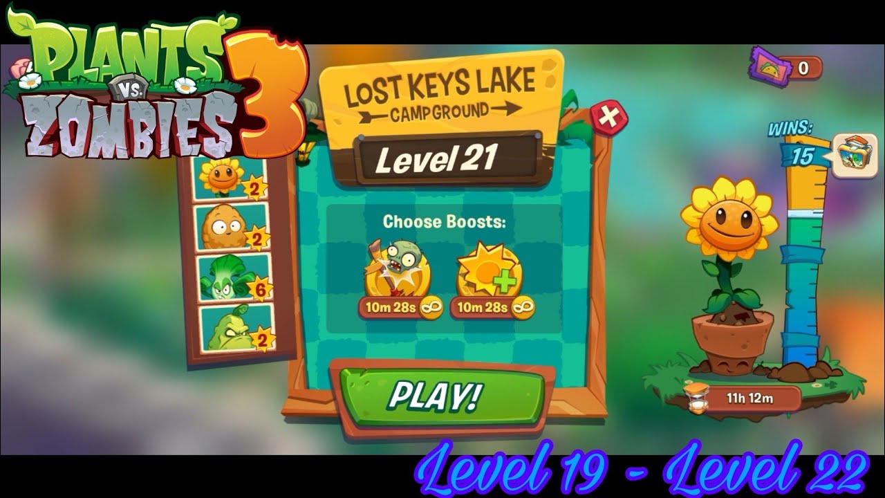 Plants vs. Zombies 3 New 3rd Soft Launch - Level 19 to Level 22 - YouTube