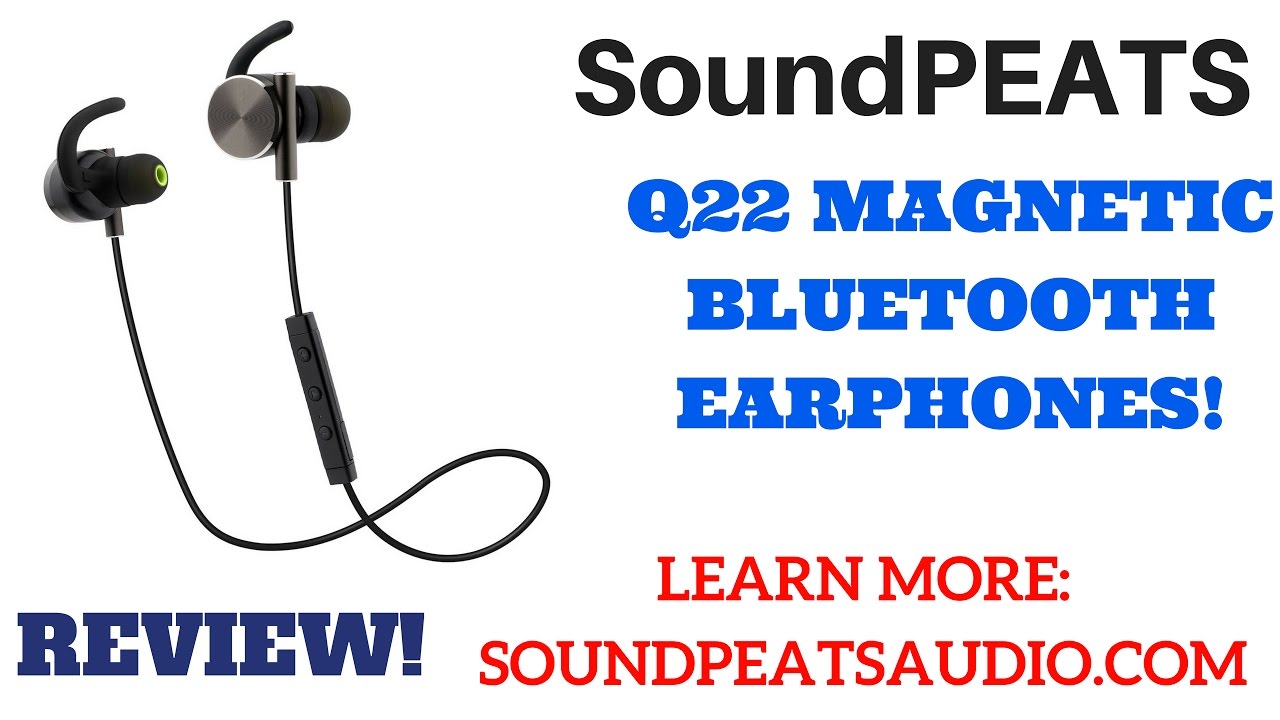 SoundPEATS Q22 MAGNETIC Bluetooth Earphones! - YouTube