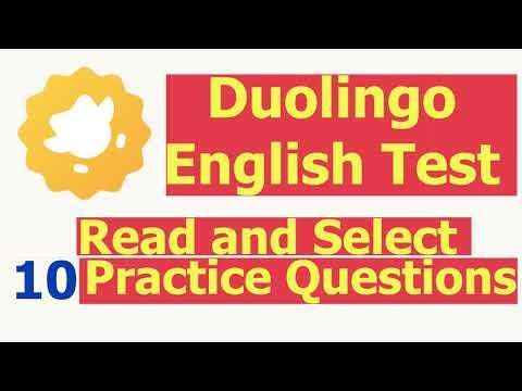 Duolingo Read and Select Practice - YouTube