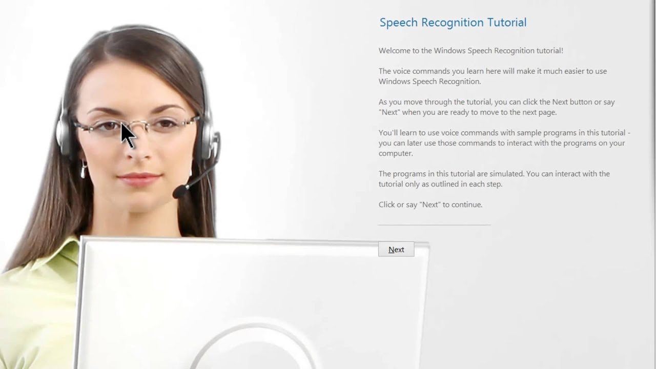 Windows 8 Pro Tutorial 19 - Windows Speech Recognition Setup ...