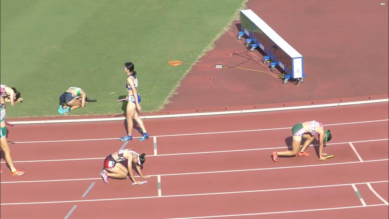 W 4 400mR 女4 400mﾘﾚ-決勝【4KｳﾙﾄﾗHD】関東陸上競技選手権大会千葉(第97回)2024.8.25 千葉県総合スポーツセンター - YouTube
