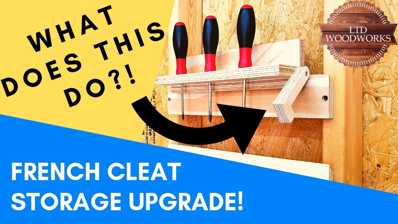 French Cleat Tool Storage Upgrade! - YouTube