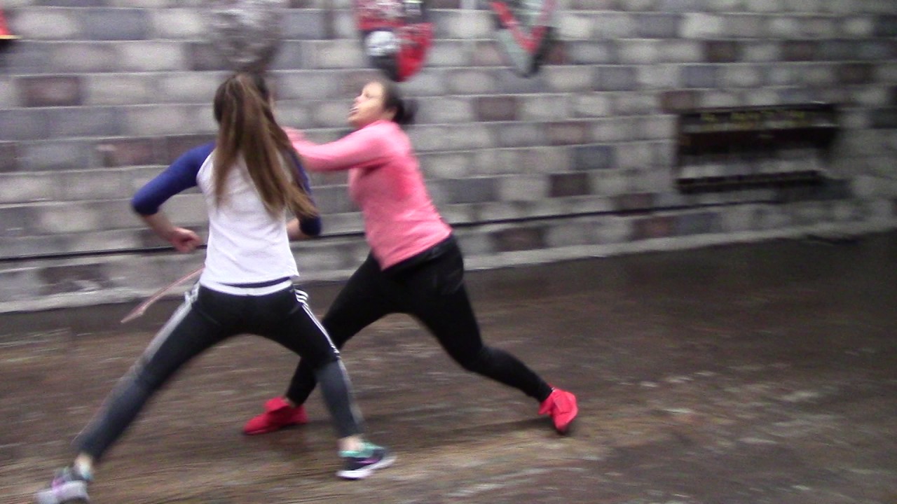 Short Sword Fight Lauren and Victoria - YouTube