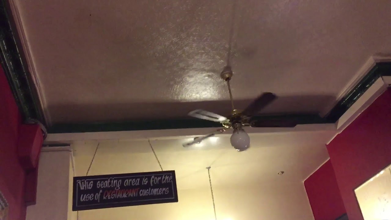 Vintage ceiling fans in the beehive pub, Liverpool - YouTube