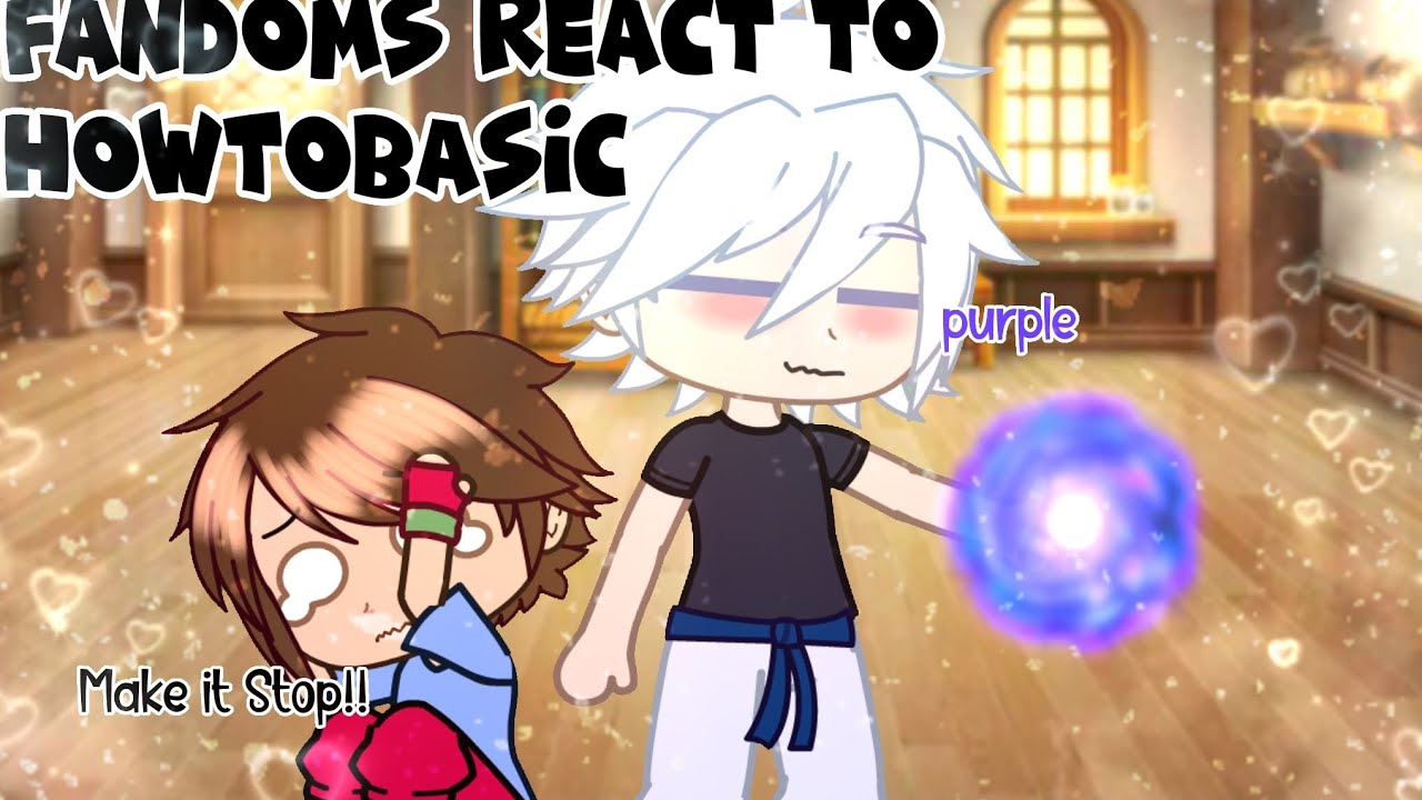 Fandoms React to Howtobasic | Crossover | Gacha Club | Christmas ...