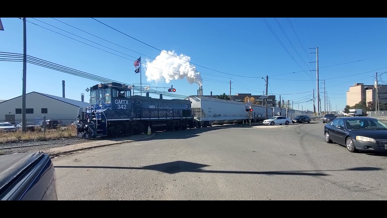 GATX MP15 SWITCHER WORKING AT BAYWAY, NJ OCT 29 2022 - YouTube