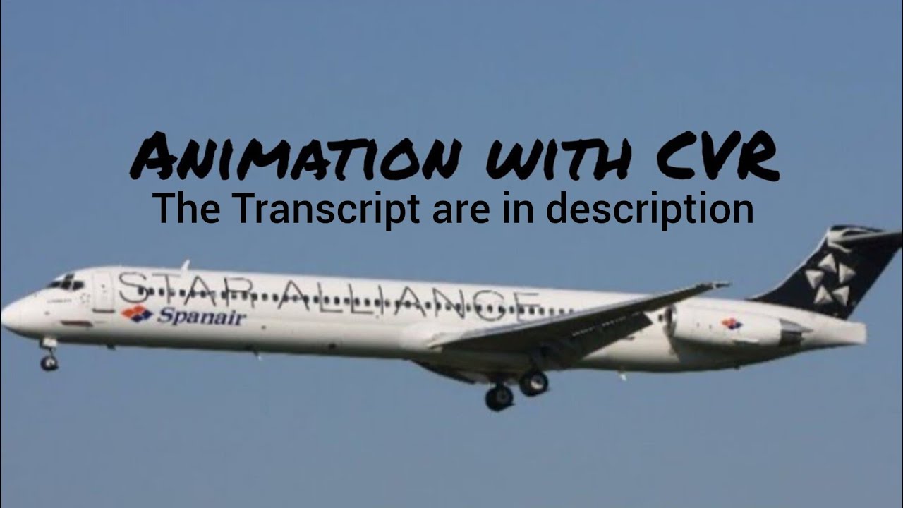 Spanair Flight 5022 Crash || Animation with CVR. (Read description ...