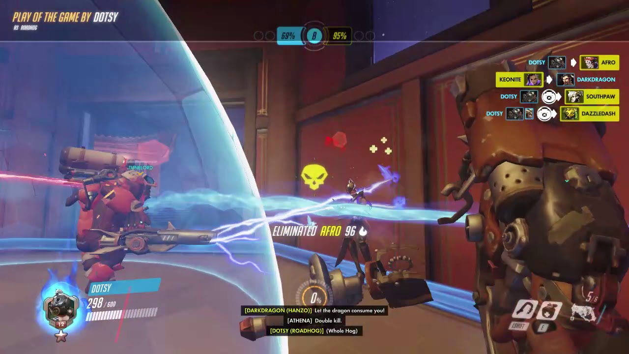 Overwatch hog gameplay potg - YouTube