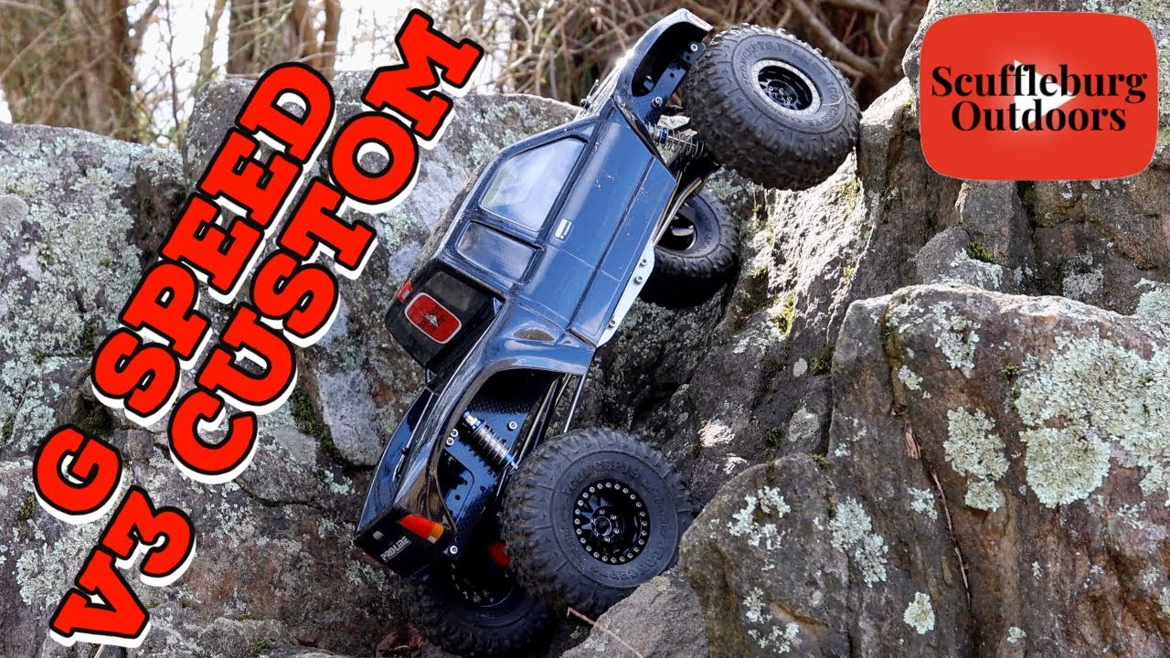 G Speed V3 Custom , R/C Crawler Island 20 ! - YouTube
